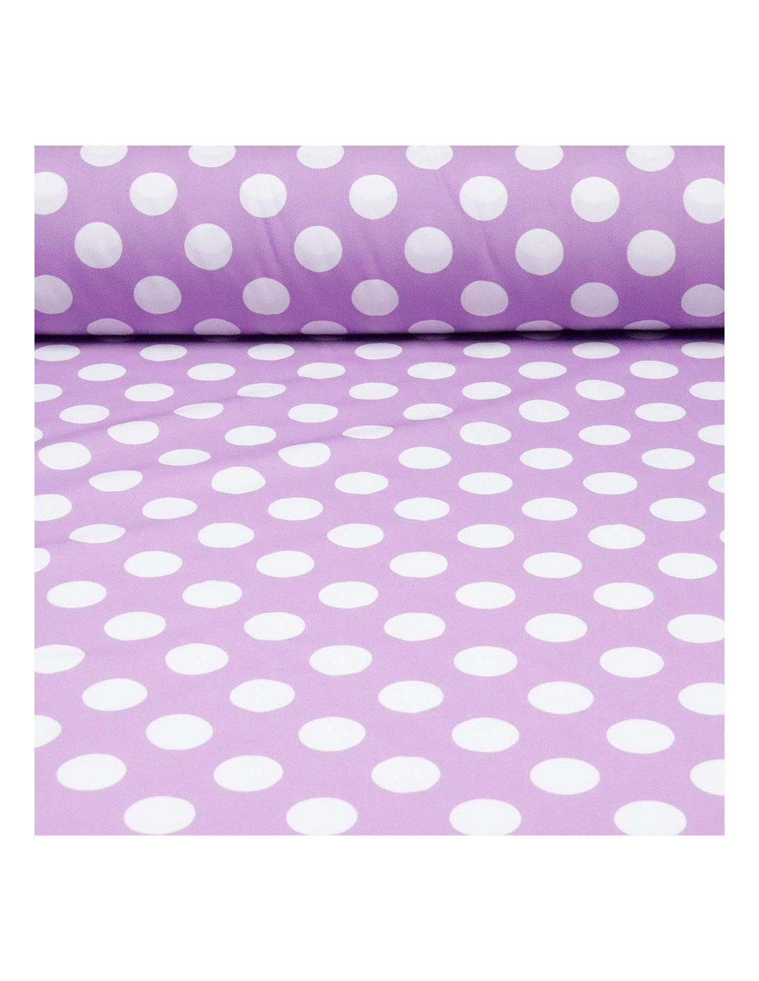 Tela Negra Lunar Blanco Lenteja - Telas de Flamenca - Tejidos