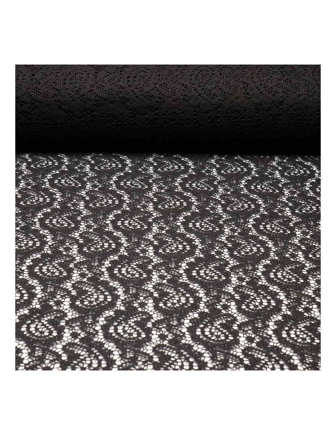 Tela de Encaje Negra - Tela de Encaje Barata - Encaje Negro