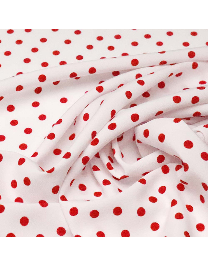 Telas de Lunares Rojos - Telas Para Flamenca - Tienda Telas