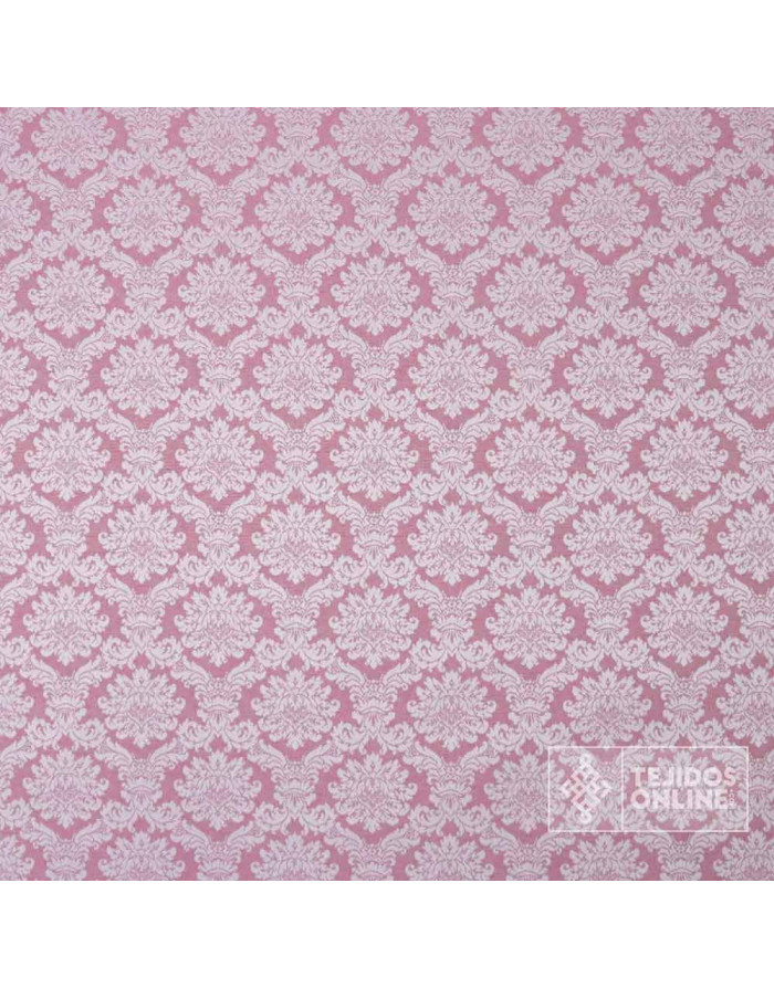 Damasco Dorado Y Rosa Papel Tapiz Autoadhesivo 3d, 45cm De Ancho,